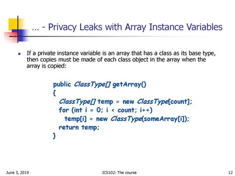 Arrays 34 June 3 2019 Ics102 The Course Ppt Download