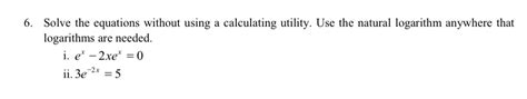 solved solve the equations without using a calculating