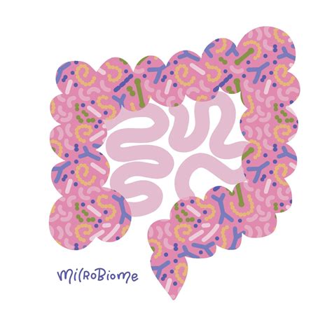 Gut With Microbiome Isolated Concept Human Intestines With Microbiota