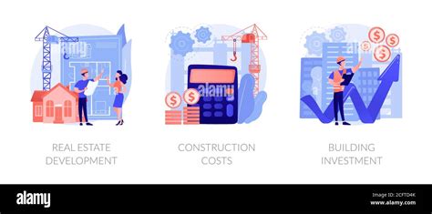 Construction Project Management Abstract Concept Vector Illustrations