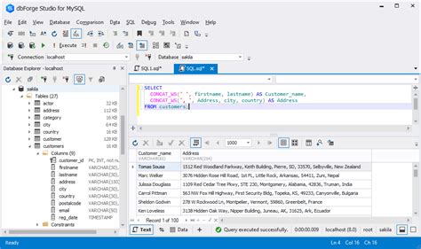 concat function in mysql syntax and examples