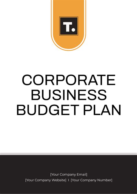 Free Corporate Business Budget Plan Template To Edit Online