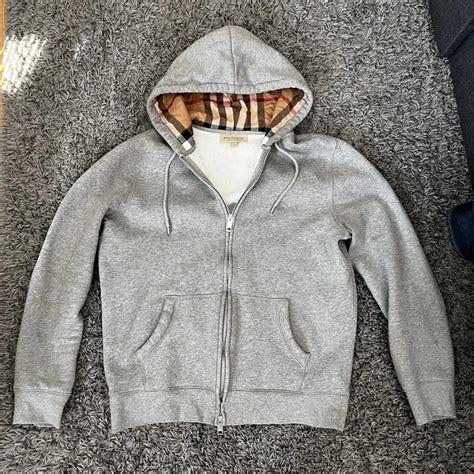 Grå Burberry Hoodie Huvtröjor And Träningströjor