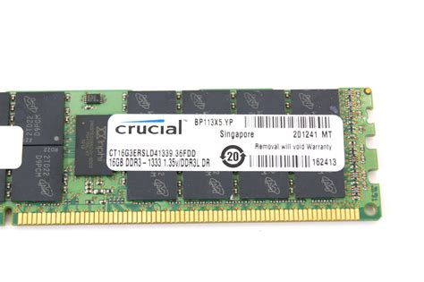 Серверная память Ddr3l 16gb Ecc Reg Microncrucial