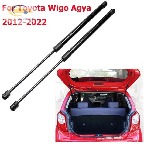 2pcs Back Door Stay Gas Struts Toyota Wigo 2012 2022 Trunk Boot Lift Support Including Bracket