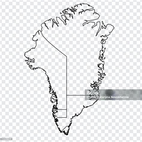빈지도 그린란드 웹 사이트 디자인 로고 응용 프로그램 Ui에 대한 투명 배경에 지방과 높은 품질의지도 그린란드 스톡 벡터입니다