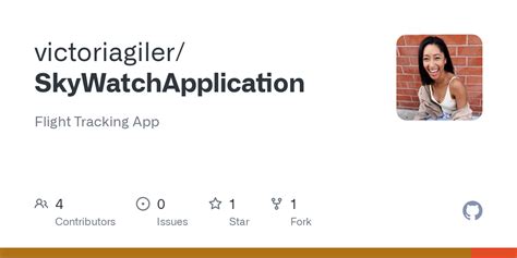 GitHub Victoriagiler SkyWatchApplication Flight Tracking App