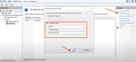 IIS IP Address And Domain Restrictions Techijack