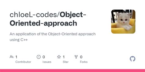 Github Chloel Codesobject Oriented Approach An Application Of The