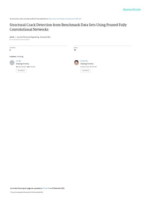 Structural Crack Detection From Benchmark Data Sets Using Pruned Fully