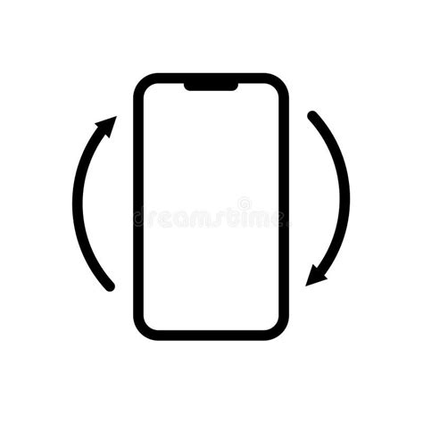 Rotate Mobile Phone Icon Stock Vector Illustration Of Smartphone