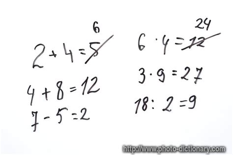 Mathematics Photo Picture Definition At Photo Dictionary Mathematics Word And Phrase Defined