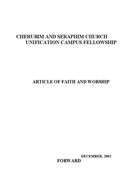 Artical Of Faith Pdf