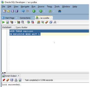 Oracle LOCK TABLE How LOCK TABLE Statement Works In Oracle