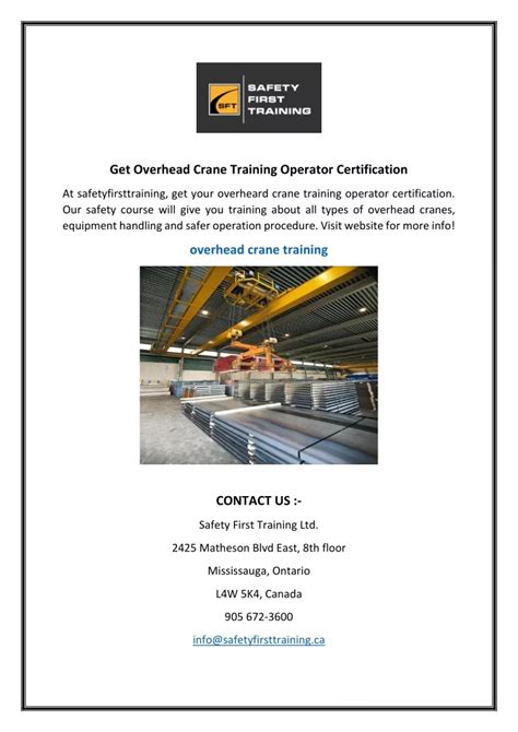 Ppt Get Overhead Crane Training Operator Certification Powerpoint Presentation Id 11991922