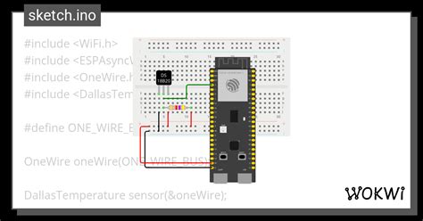 Ds18b20 Wokwi Esp32 Stm32 Arduino Simulator