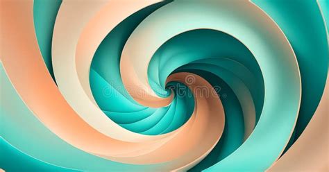 spiral shape that slowly expands rotates and shifts colors in a soft