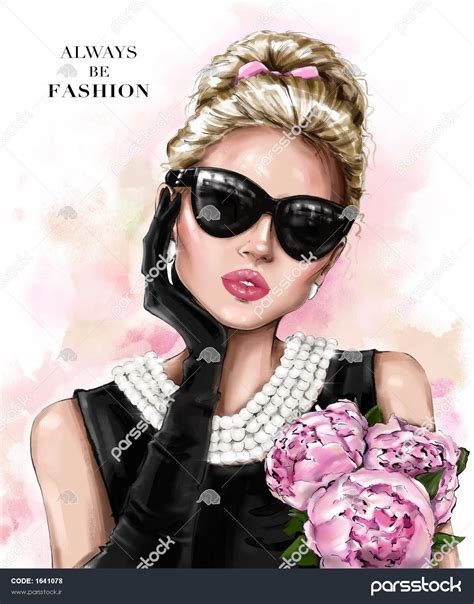 دختر مو بلوند زیبا با عینک آفتابی دختر شیک پوش مو زن زیبا با گل صد تومانی ظاهر شیک زنی با دستکش