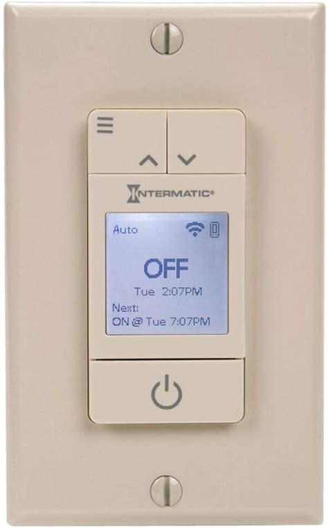 Intermatic STW LA Ascend Smart Day Programmable Wi Fi Timer Light Almond Convenient