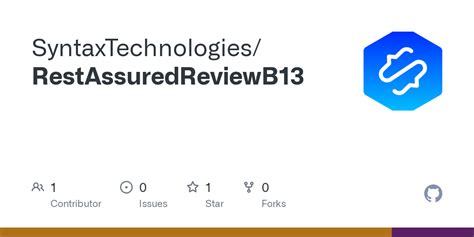GitHub SyntaxTechnologies RestAssuredReviewB