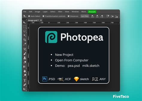 Photopea Fivetaco