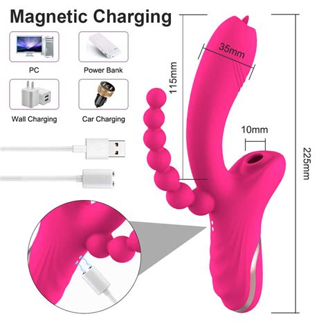 Vibrador De Succión De Clítoris 3 En 1 10 Tipos Consolador