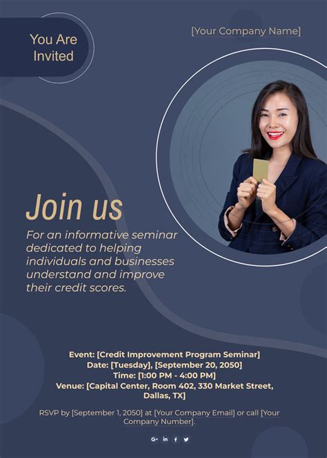 Credit Improvement Program Invitation Card Templates Edit Online
