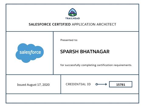 Sparsh Bhatnagar On Linkedin Salesforce Applicationarchitect Journeytocta