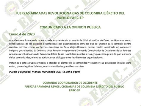 Disidencia de Iván Mordisco anunció que suspenderá la guerra con la Segunda Marquetalia como