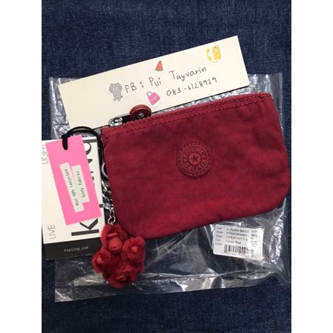 ของใหม่ ของแท้ Kipling Creativity S สี Funky Red สีแดงที่สวยฉ่ำ Shopee Thailand