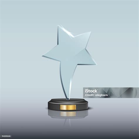 유리 상 템플릿입니다 스타와 벡터 빈 유리 트로피 수상입니다 트로피에 대한 스톡 벡터 아트 및 기타 이미지 트로피 별 모양