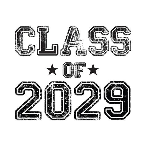 Premium Vector Class Of 2029 T Shirt Design Vector