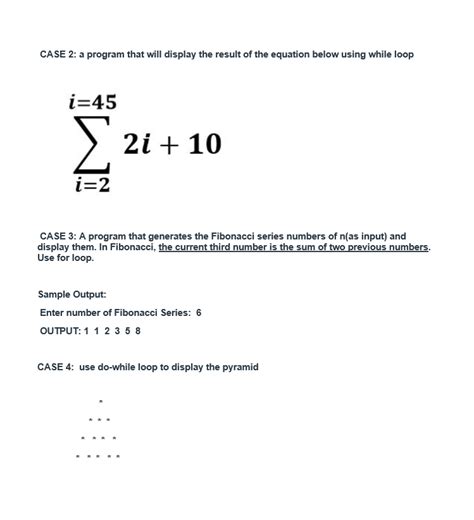 Solved Write A C Language Program That Will Perform The