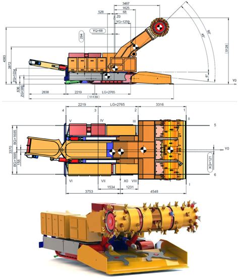 Visualisation Of Continuous Miner Machine With Integrated Pmsm Motors