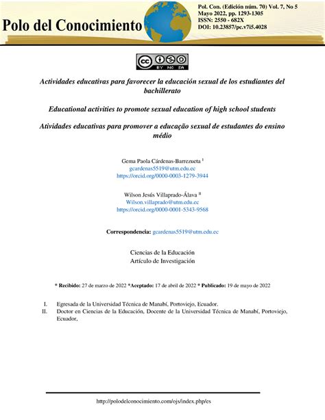 Dialnet Actividades Educativas Para Favorecer La Educacion Sexua 9042650 Studocu