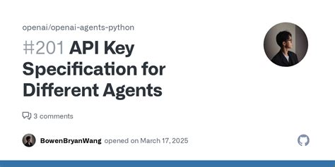 API Key Specification for Different Agents · Issue #201 · openai/openai-agents-python · GitHub