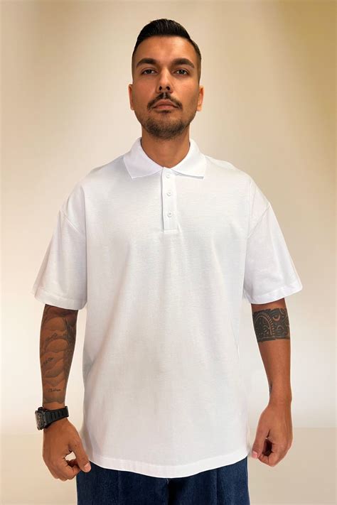 Friday Offset Mystery Erkek Beyaz 100 Pamuk Polo Yaka Ekstra Oversize Tişört Fiyatı Yorumları