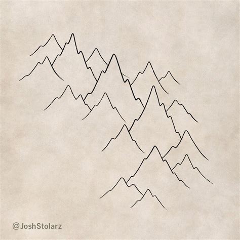 How To Draw Mountains On A Map Map Effects Mountain Drawing Map