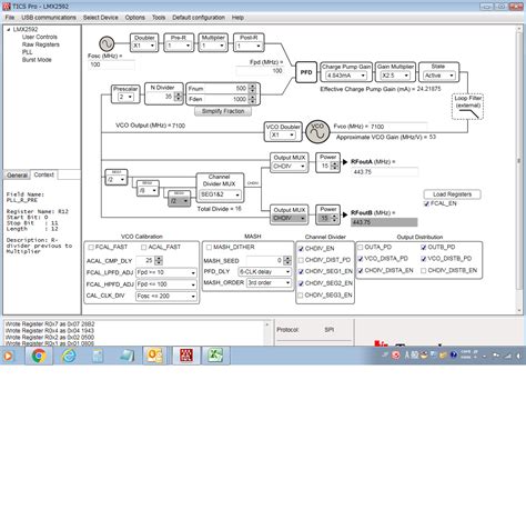 Lmx2592 Problem With Divider Setting Clock And Timing Forum Clock And Timing Ti E2e Support