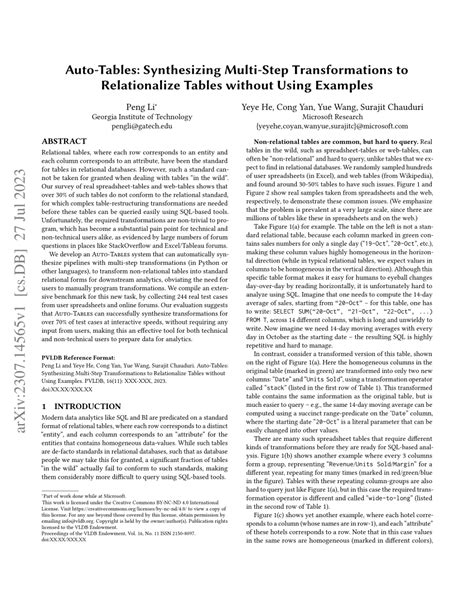 pdf auto tables synthesizing multi step transformations to