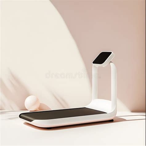 Modern Minimalist Treadmill For Home Fitness And Exercise Stock Illustration Illustration Of