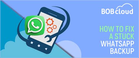 Ways To Fix WhatsApp Backup Stuck Issue In BOBcloud