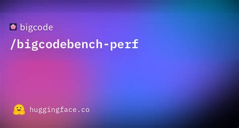 bigcode bigcodebench perf · datasets at hugging face