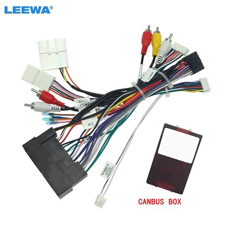 Leewa 자동차 16 핀 오디오 배선 하네스 Canbus 박스 및 앰프 포함 기아 Kx5kx7 현대 소나타 9 스테레오
