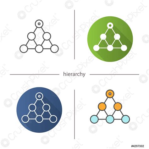 Hierarchy Symbol Icon Stock Vector 4297332 Crushpixel