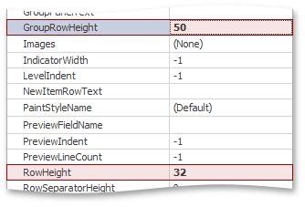 Tutorial Row Height And Layout Basics Winforms Controls Devexpress Documentation