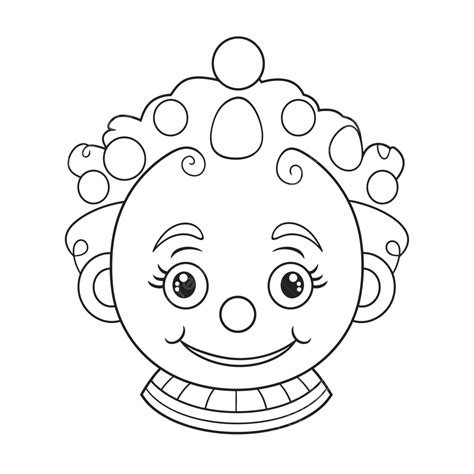 광대의 얼굴 색칠 페이지 개요 스케치 그림의 이미지 벡터 귀여운 광대 그림 귀여운 광대 개요 귀여운 광대 스케치 Png 일러스트 및 벡터 에 대한 무료 다운로드