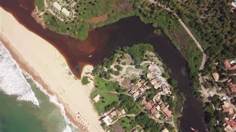 Imbassai Beach Bahia Aerial View Stock Video Video Of Imbassai