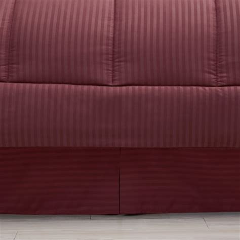 Sweet Home Collection 8 Pc Dobby Stripe All Season Bed In A Bag