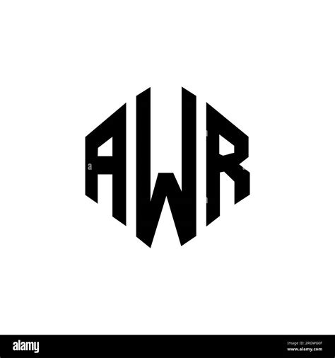 AWR Letter Logo Design With Polygon Shape AWR Polygon And Cube Shape Logo Design AWR Hexagon